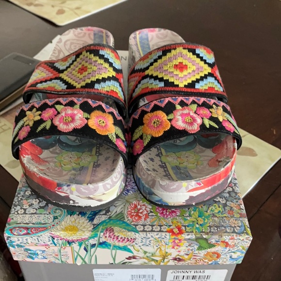 Johnny Was | Shoes | Johnny Was Dinna Slide | Poshmark